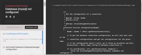 Database Laravel Doesnt Set Oracle As Connection Stack Overflow