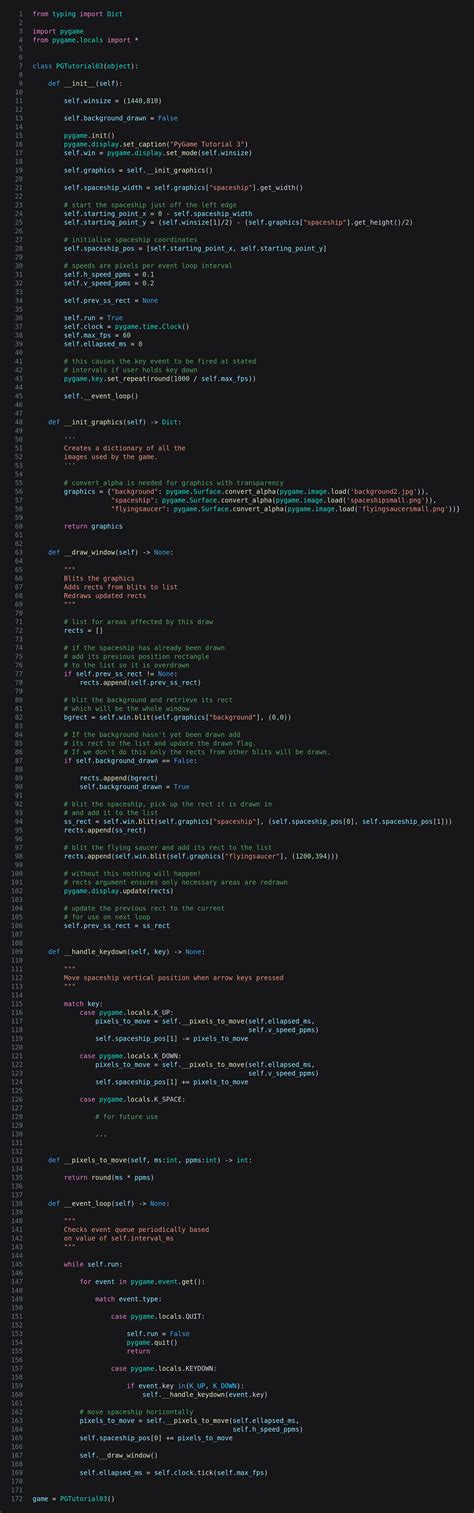 Foundations Of Pygame Part 3 By Chris Webb Codedrome