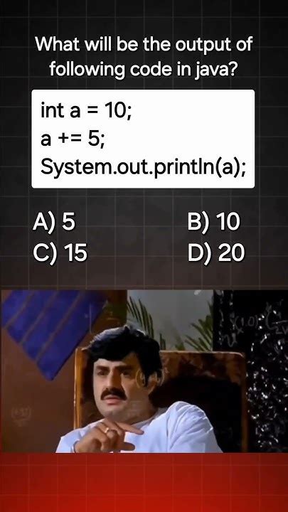 Comment Your Answer 👇 Java Coding Computerscience Btech Subscribe For More ️👨‍💻📚 Youtube