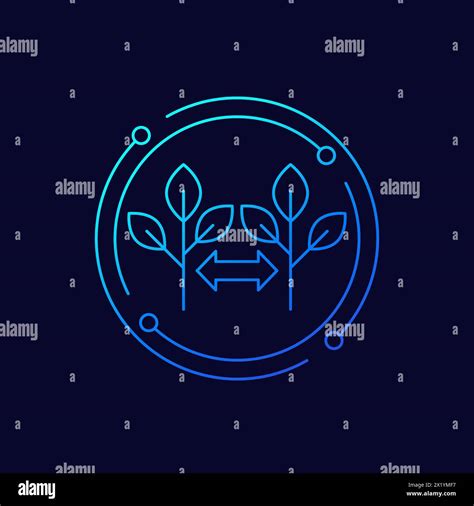 Plant Density Icon Linear Design Stock Vector Image And Art Alamy