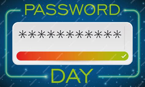 premium vector input box showing password strength bar and check icon