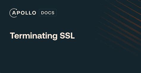 terminating ssl apollo graphql docs
