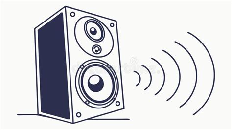 Loudspeaker Illustration Audio And Sound Equipment Graphic Vector Design Generative Ai Stock