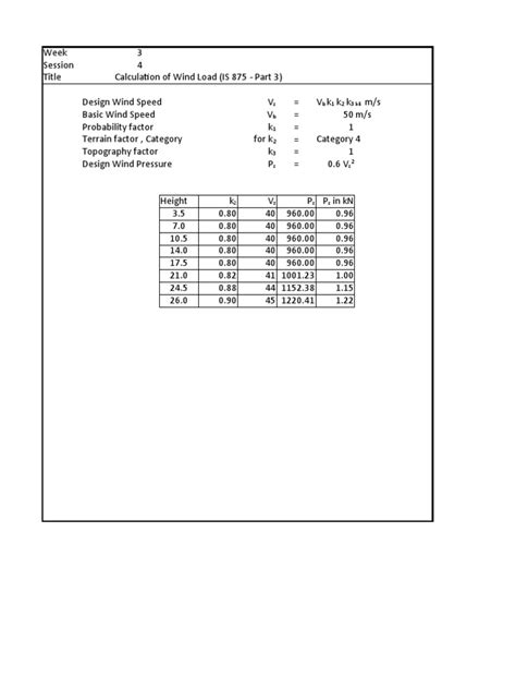 Wind Load Calculation Pdf
