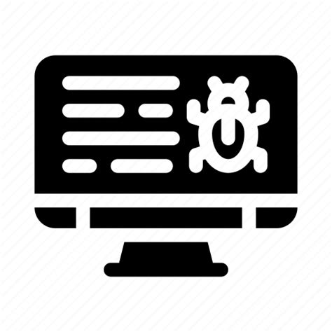 bug computer software virus error browser warning icon download