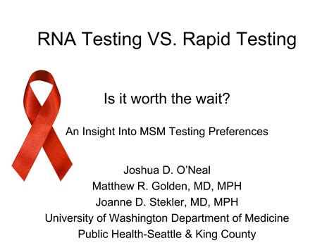 Rna Testing Vs Rapid Testing Pdf Sexual Health Diseases And Conditions