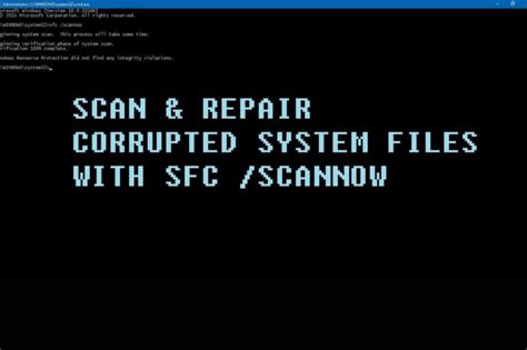 how to run sfc scannow command in windows 10