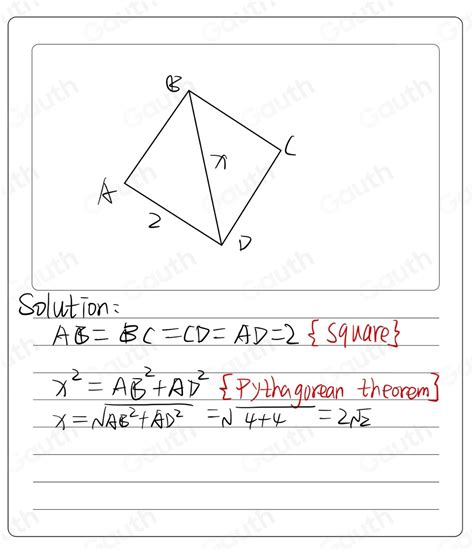 Solved The Figure Below Is A Square Find The Length Of Side X In