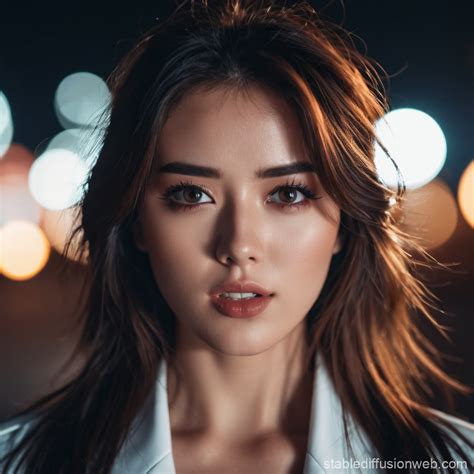 Woman Experiencing Ahegao Stable Diffusion Online