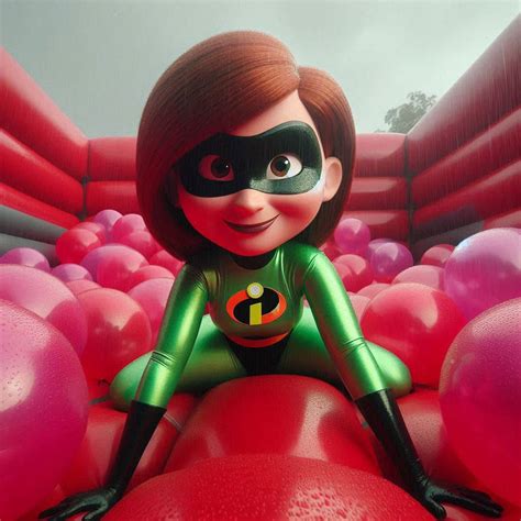 Elastigirl Inflatable Castle Balloons Play By Xavierdoranai On Deviantart
