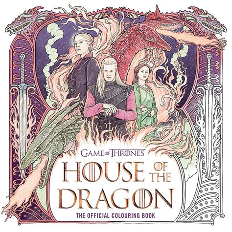 House Of The Dragon The Official Colouring Book Random House Worlds