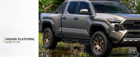 Running Boards For 2024 2025 Toyota Tacoma Double Cab And Crew Cab Yzona