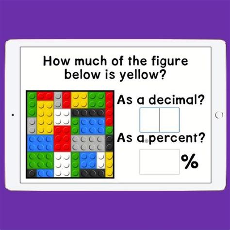 Decimals And Percentages With Building Blocks Boom Cards Tpt