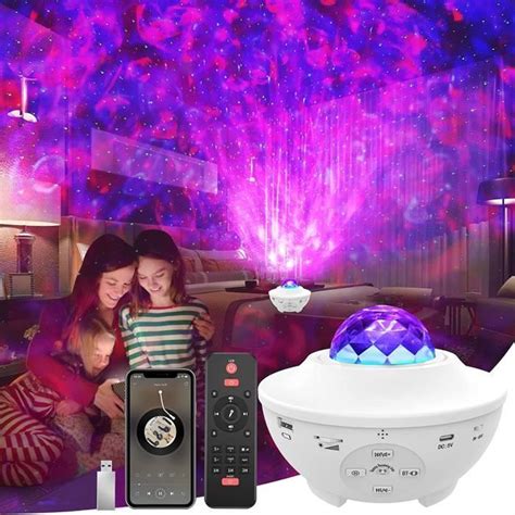Projecteur Ciel Etoile Lampe Projecteur Led 10 Couleurs Veilleuse Avec