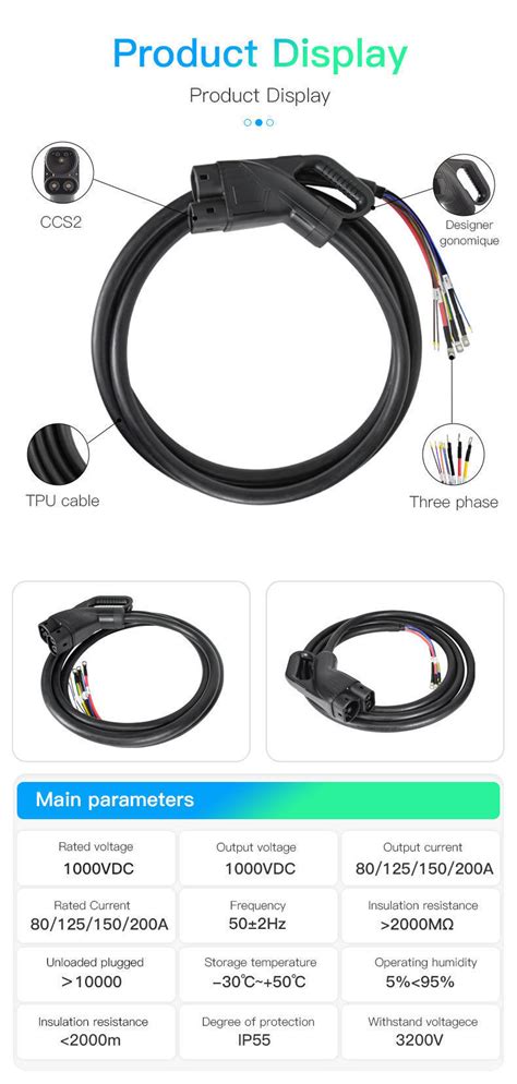 Buy Wholesale China Hot Selling Dc Quick Charging Cable Ccs Charging Connectors A Dc Fast Ev