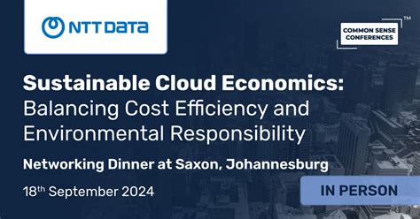NTT DATA Sustainable Cloud Economics Balancing Cost Efficiency And Environmental Responsibility