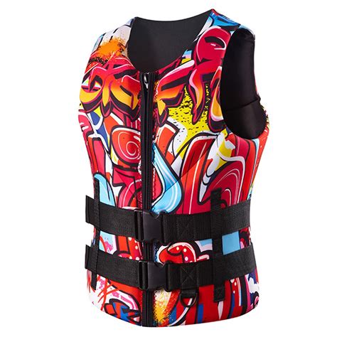 수상 스포츠 네오프렌 구명 조끼 부력 조끼 카약 보트 수영 표류 안전 구명 조끼 범용 Aliexpress