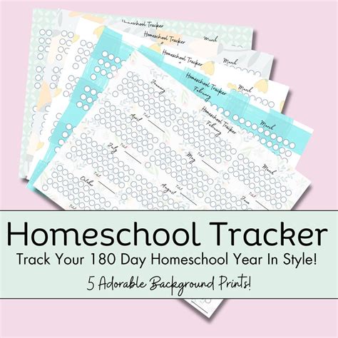 Homeschool Tracker Homeschool Planner Homeschool Calendar