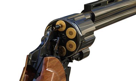 Colt Python Pistol With Inner Workings 3d Model By Sunshing