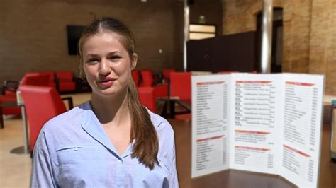 Este Es El Menú Que Comerá Leonor En La Academia Militar Y La Carta De
