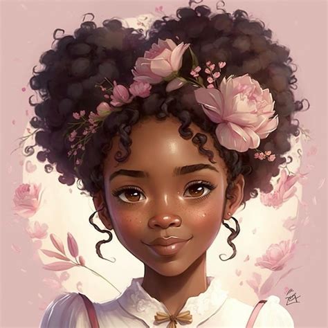 Premium Ai Image There Is A Girl With A Flower Crown On Her Head