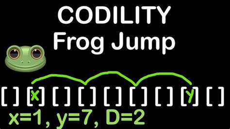Frog Jump In C And Python Codility Solutions Lesson 3 Lesson