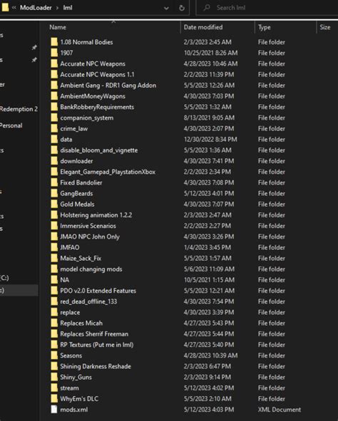 Modding Assistance Stream Folder And Lml Rdr2 Mods Discussion