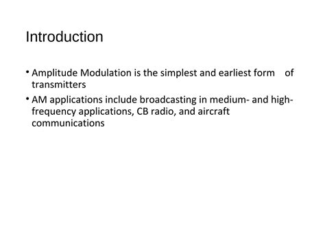 Amplitude Modulation Ppt