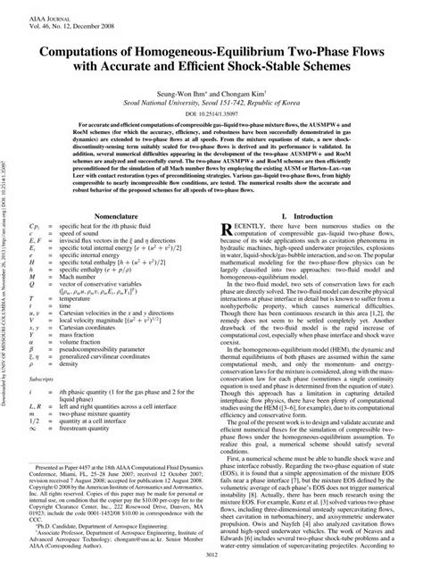 pdf computations of homogeneous equilibrium two phase flows with