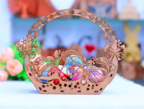 Laser Cut Wooden Easter Basket Svg Dxf Cdr Ai Pdf Free Download
