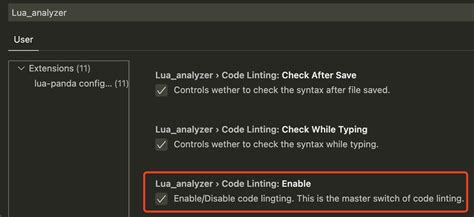 一堆代码下面有警告下划线 关不掉 · issue 146 · tencent luapanda · github