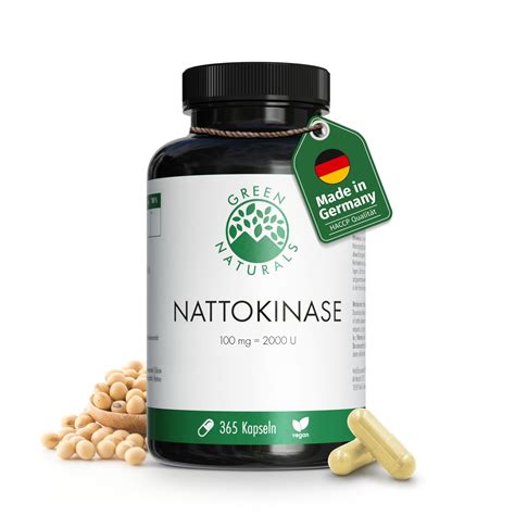Nattokinase 20 000 Fug 100 Mg Capsules 365 Fermented Soybean
