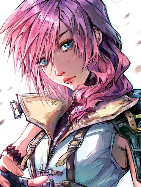 Lightning Farron Final Fantasy And More Drawn By Kuroiitulip Danbooru