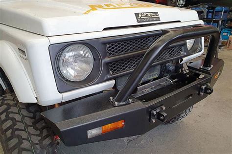 Front Squared Winch Bumper Steel Suzuki Samurai