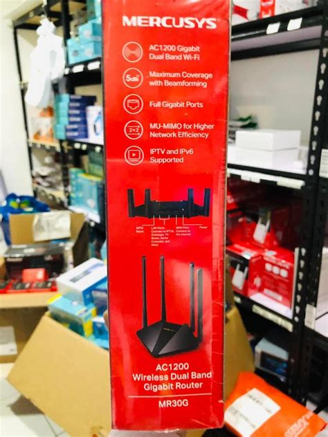 Mercusys MR30G AC1200 Wireless Dual Band Gigabit Router, Computers ...