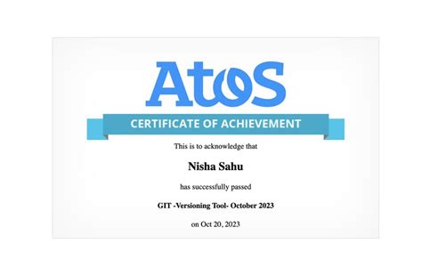 Nisha Sahu On Linkedin Hey Guys Im Happy To Share That Ive Obtained A New Certification Git