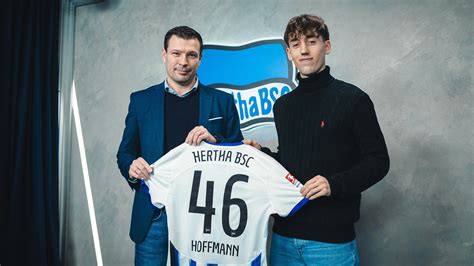 Tim Hoffmann Agrees Professional Terms With Hertha Hertha Bsc