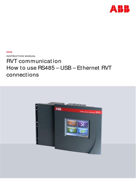 2gcs213011b0050 Rvt Communication With Modbus Rtu Modbus Tcp And Pq Link Pdf Internet