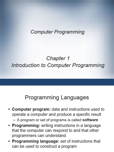 Chapter 1 Introduction To Computer Programing Pdf Multiplication