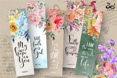 Printable Scripture Bookmarks Set 668 Graphic By Nann Digital Art