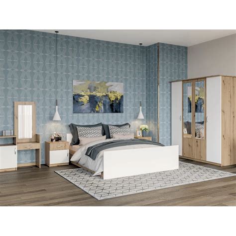 ᐉ Спальня комплект Світ Меблів Ким 3 элементов Дуб артизан • Купить в