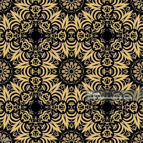 로얄 레이스 텍스처 만다라 장식 기하학적 패턴입니다 원활한 벡터 일러스트입니다 직물 인쇄 벽지 섬유 디자인 0명에 대한 스톡 벡터 아트 및 기타 이미지 Istock