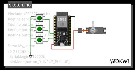 Servo Wokwi Esp32 Stm32 Arduino Simulator