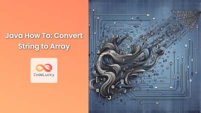 Java How To Convert String To Array CodeLucky