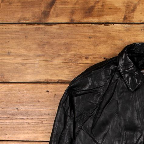 Vintage Luis Alvear Leather Jacket Xl 90s Bomber Black Etsy