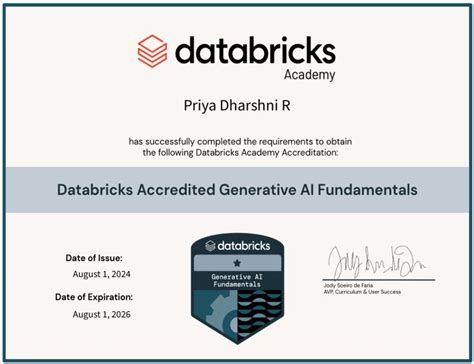 priya dharshni r on linkedin databricks generativeai continuouslearning