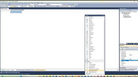 Validation Controls Example Asp Net Under Vb Youtube