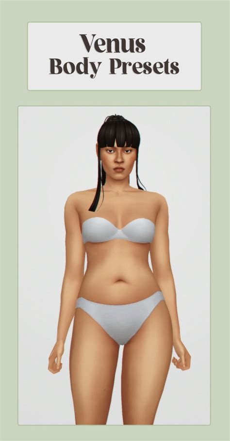 50 Sims 4 Body Presets To Download The Mods Pixie