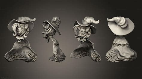 Figurines Simple Trixie Hat Stkpr 6256 3d Stl Model For Cnc