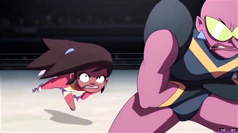 Invincible Fight Girl Ebony Groin Elbow Anime Ballbusting Andy Brown Eporner